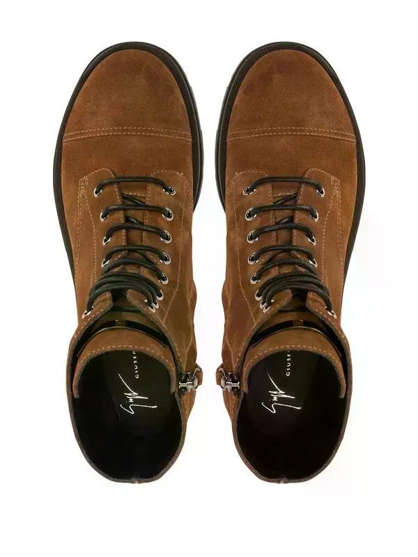 GIUSEPPE ZANOTTI Jerico Suede Ankle Boots - Brown