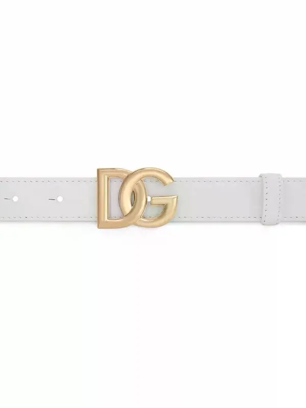 Dolce & Gabbana Dg Logo Leather Belt