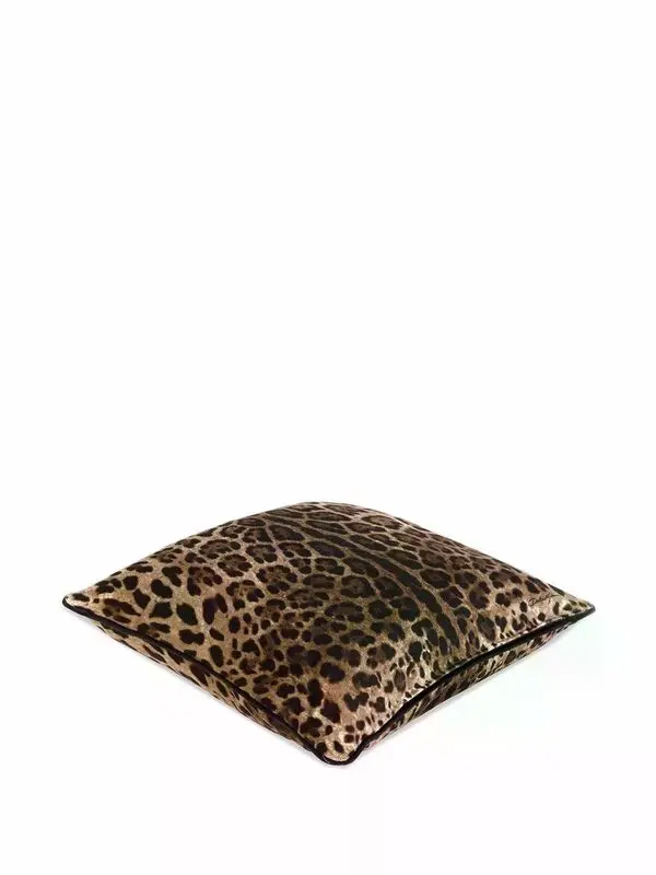 Dolce & Gabbana Medium Leopardo-print Velvet Cushion
