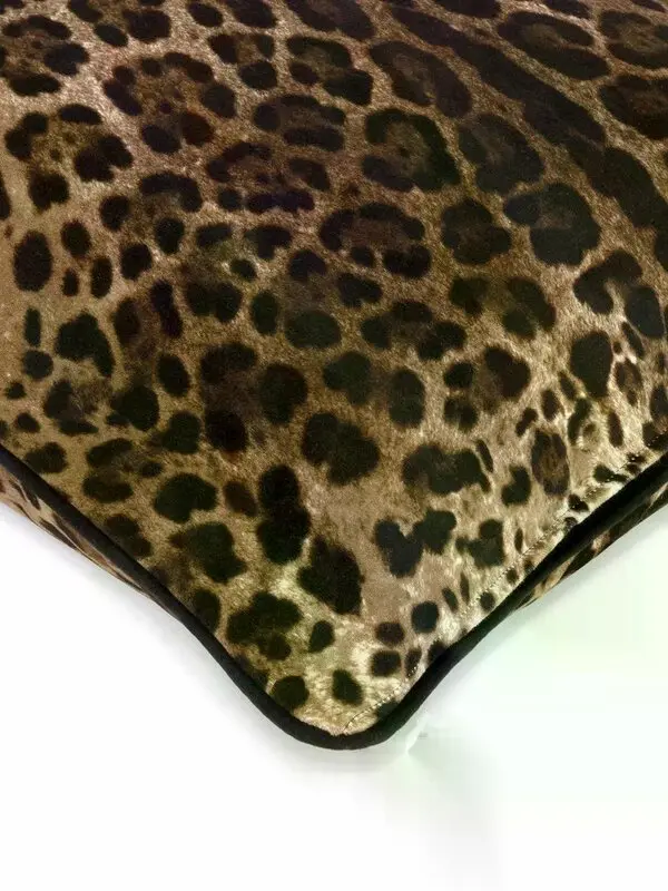 Dolce & Gabbana Medium Leopardo-print Velvet Cushion