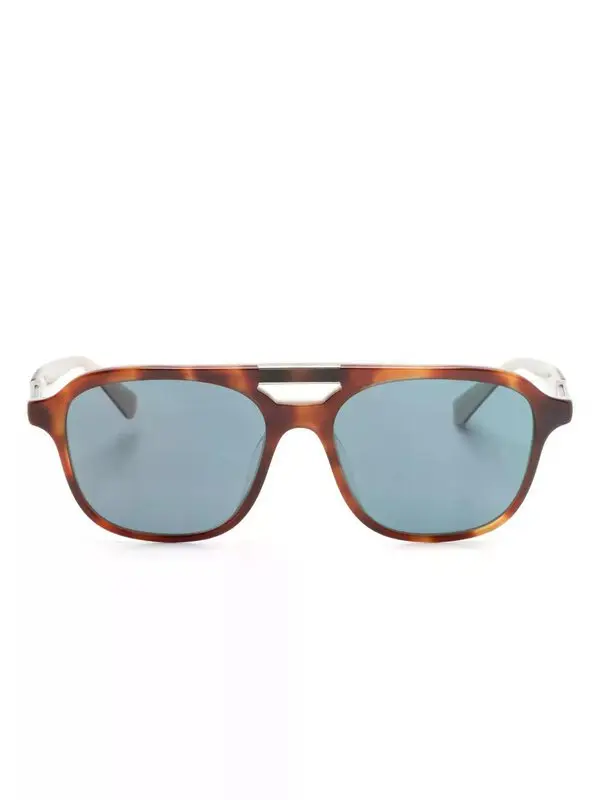 Brunello Cucinelli Tortoiseshell Wayfarer-frame Sunglasses - Brown