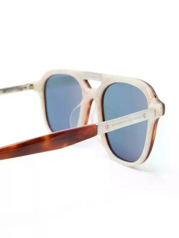 Brunello Cucinelli Tortoiseshell Wayfarer-frame Sunglasses