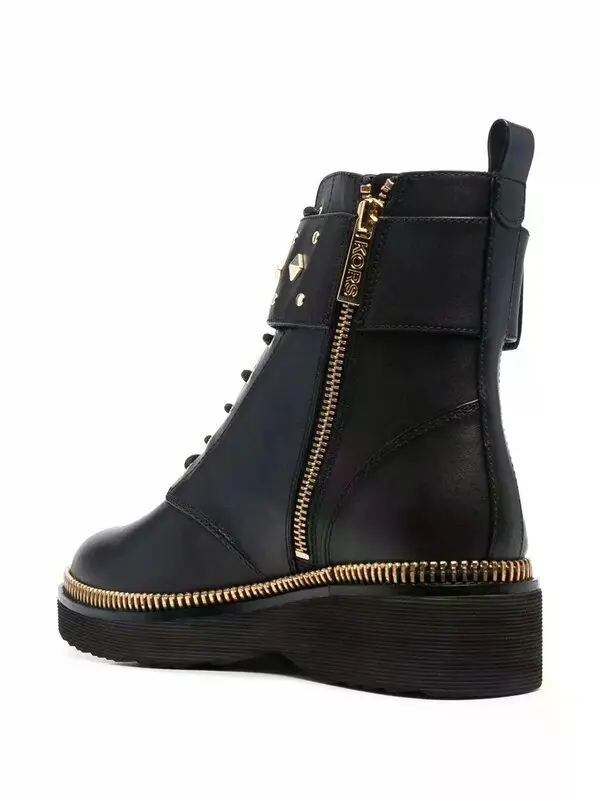 Michael Kors Haskell Spike-strap Leather Boots