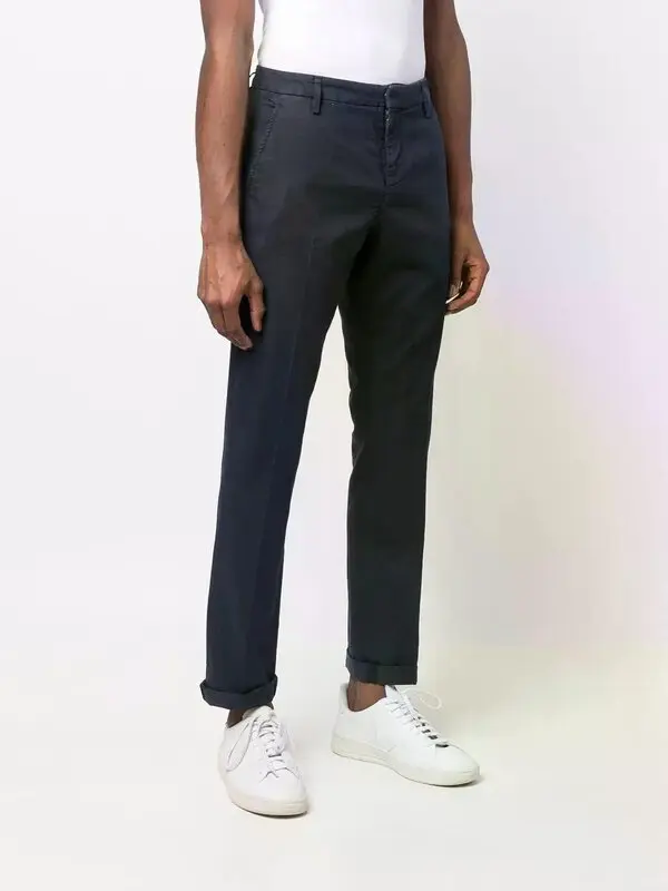 DONDUP Mid-rise Slim-cut Chinos - Blue