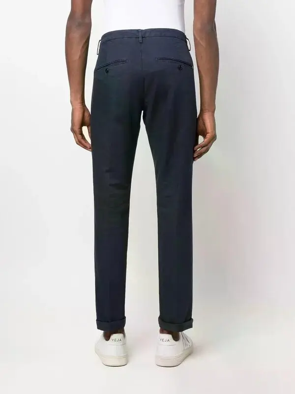 DONDUP Mid-rise Slim-cut Chinos - Blue