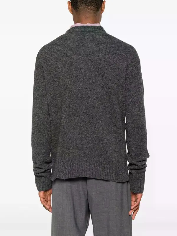 Marni Shetland Ripped-detail Jumper