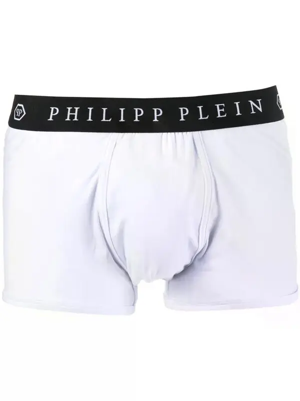 Philipp Plein Tm Graphic-print Boxers - White