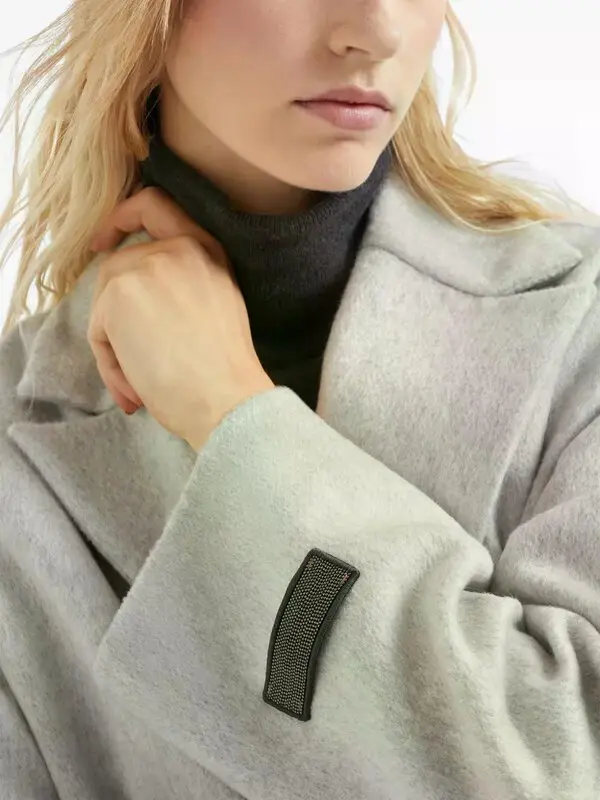 Brunello Cucinelli Cashmere Double-breasted Coat - Grey
