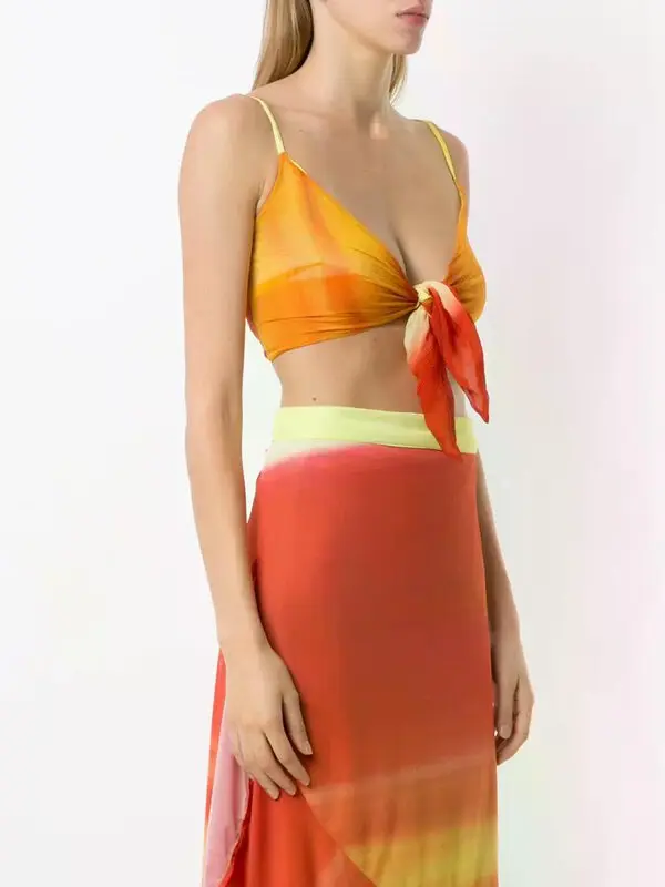 AMIR SLAMA Tie-fastening Cropped Top