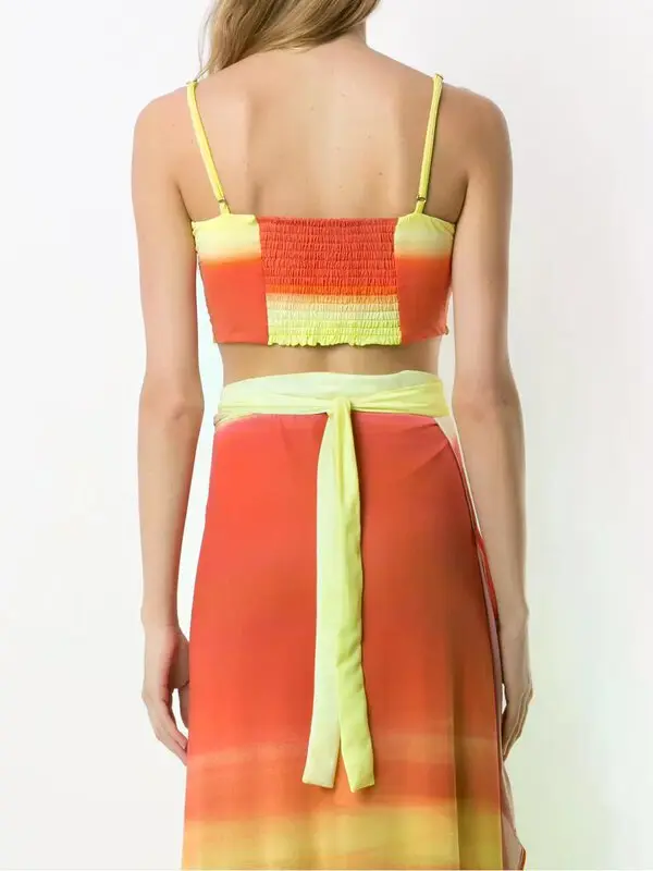 AMIR SLAMA Tie-fastening Cropped Top