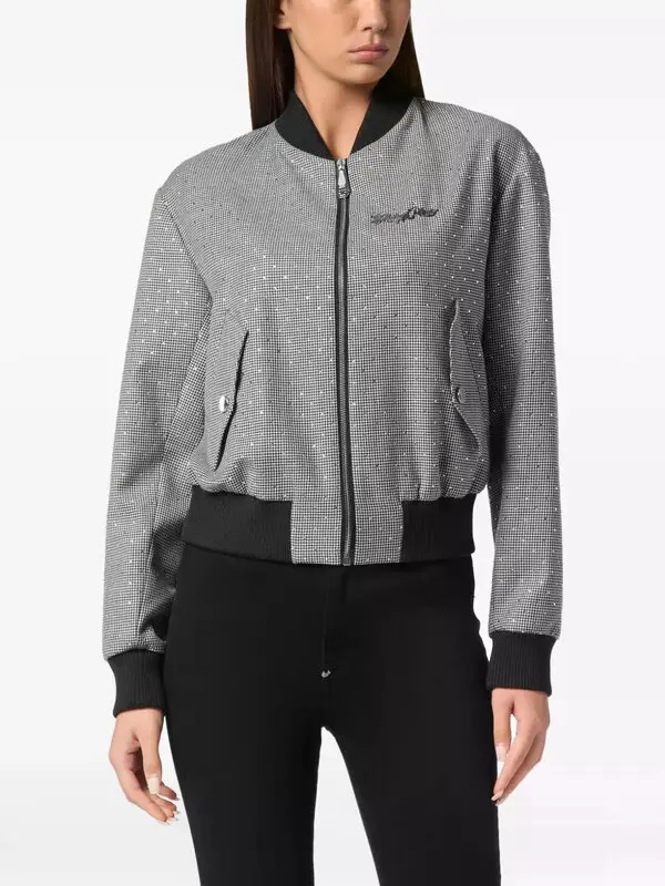 Philipp Plein Cropped Bomber Jacket