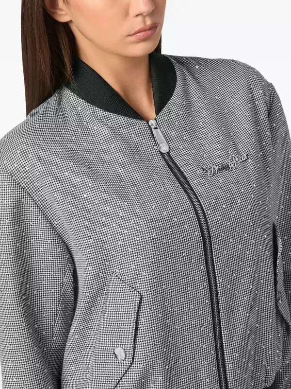 Philipp Plein Cropped Bomber Jacket