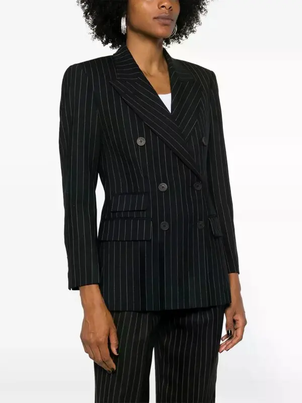 Sandro Pinstriped Double-breasted Blazer