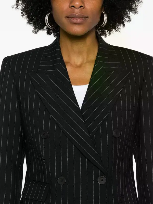 Sandro Pinstriped Double-breasted Blazer