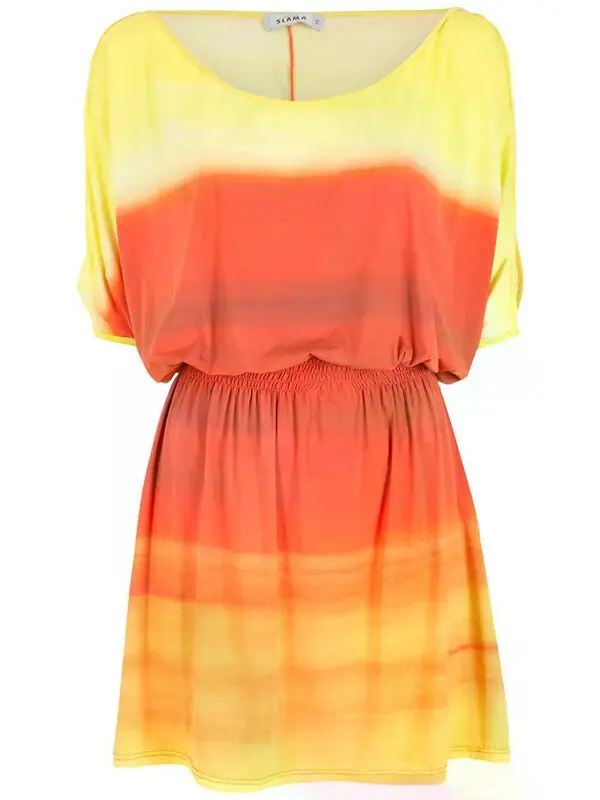 AMIR SLAMA Gradient Empire Line Dress