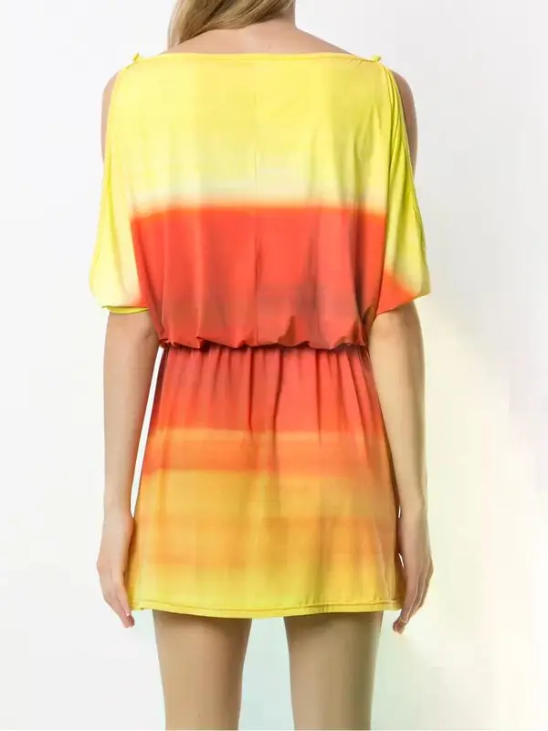 AMIR SLAMA Gradient Empire Line Dress