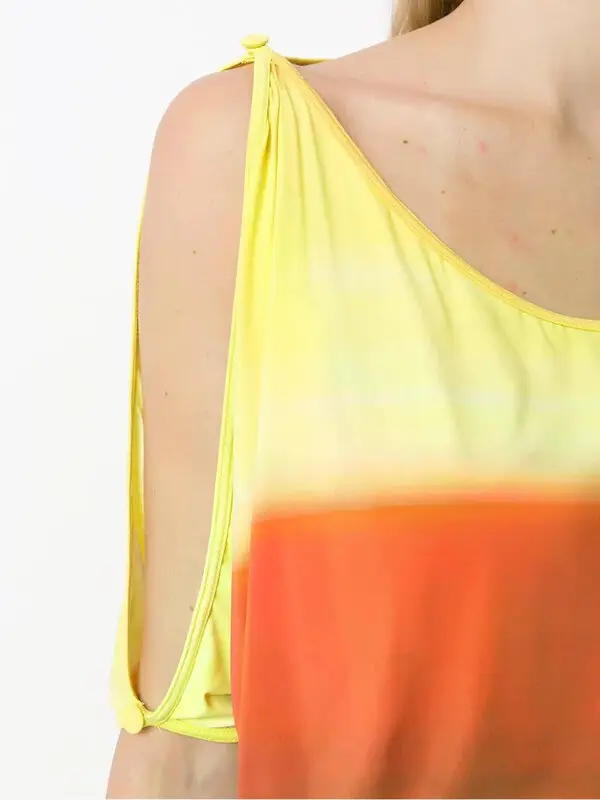 AMIR SLAMA Gradient Empire Line Dress