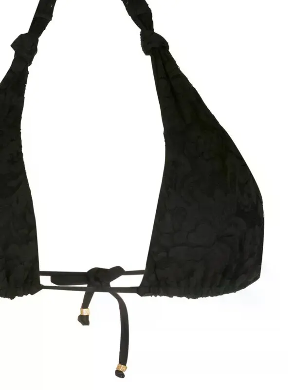AMIR SLAMA Textured Triangle Bikini Set
