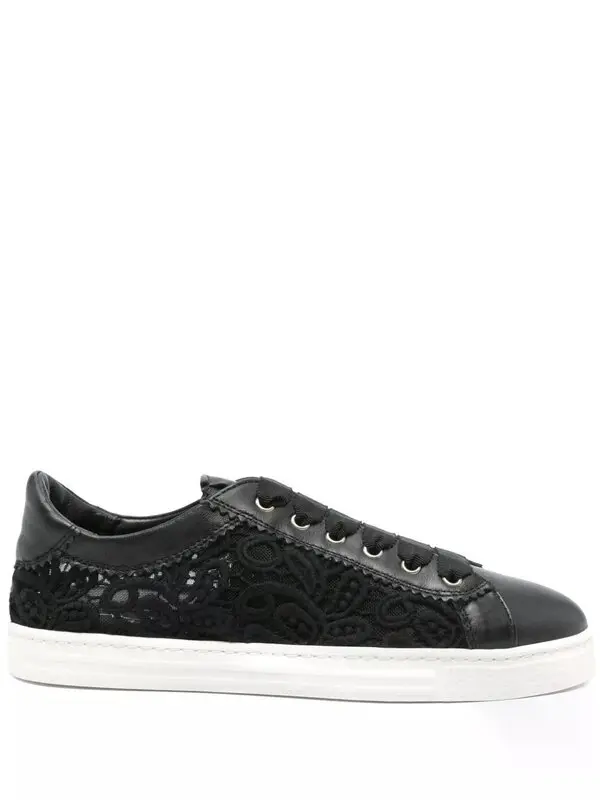 Agl Embroidered Sneakers - Black