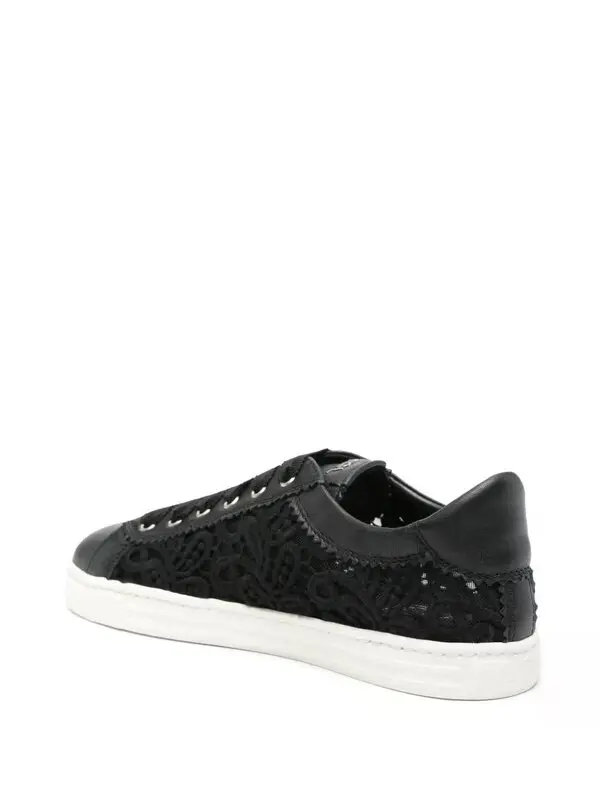 Agl Embroidered Sneakers - Black