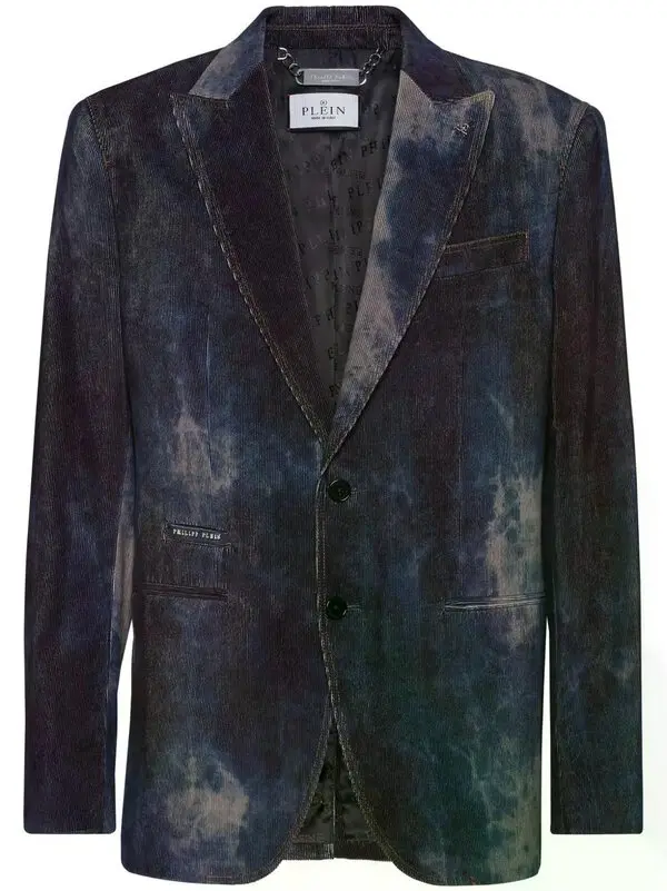 Philipp Plein Bleached-effect Velvet Blazer