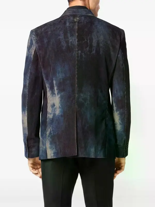 Philipp Plein Bleached-effect Velvet Blazer