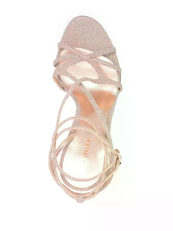 LE SILLA Metallic Strap-wrap Sandals