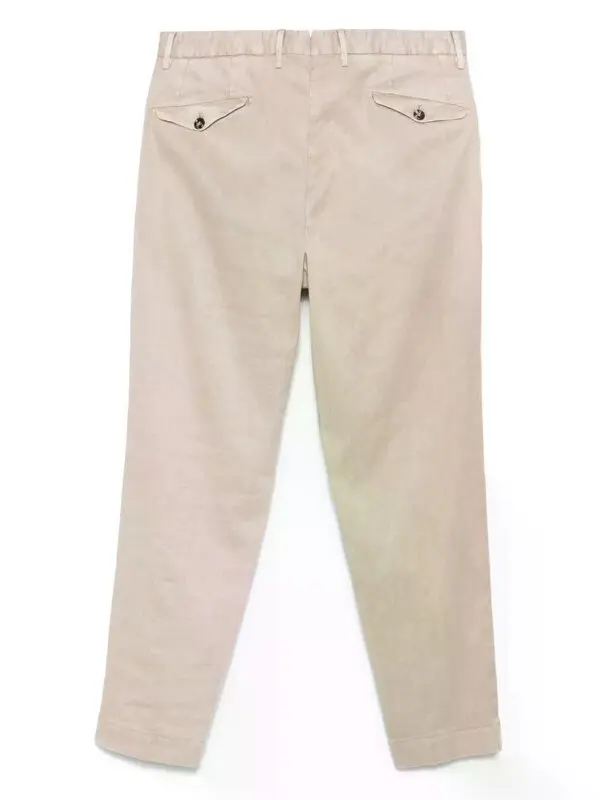 DELL'OGLIO Pressed-crease Trousers - Neutrals
