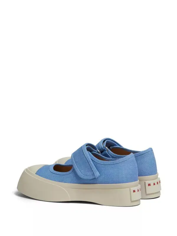 Marni Pablo Mary Jane Denim Sneakers - Blue