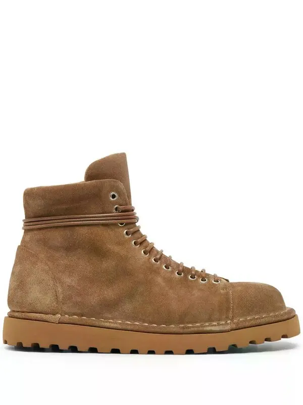 Marsèll Pallottola Suede Ankle Boots - Brown