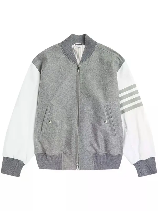 Thom Browne 4-bar Stripe Wool Bomber Jacket