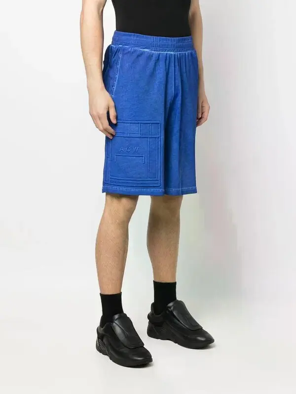 A-COLD-WALL* Debossed-logo Elasticated-waist Bermuda Shorts