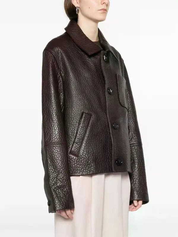 AMI Paris Leather Jacket