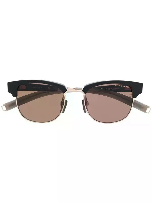 Dita Lsa-410 Square-frame Sunglasses - Black