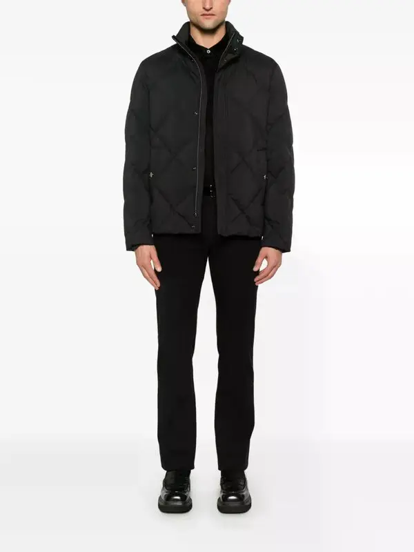 Canali Lightweight-jersey Polo Shirt - Black
