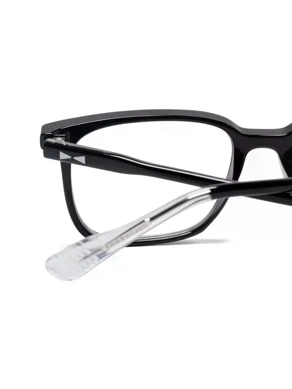 SNOB Square Frame Sunglasses With Uv-protective Lenses - Black