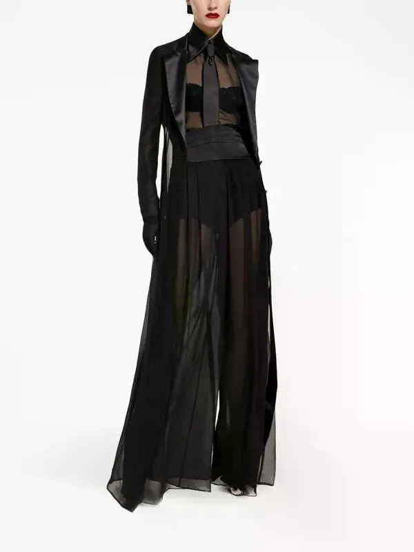 Dolce & Gabbana Wide-leg Stretch-silk Trousers