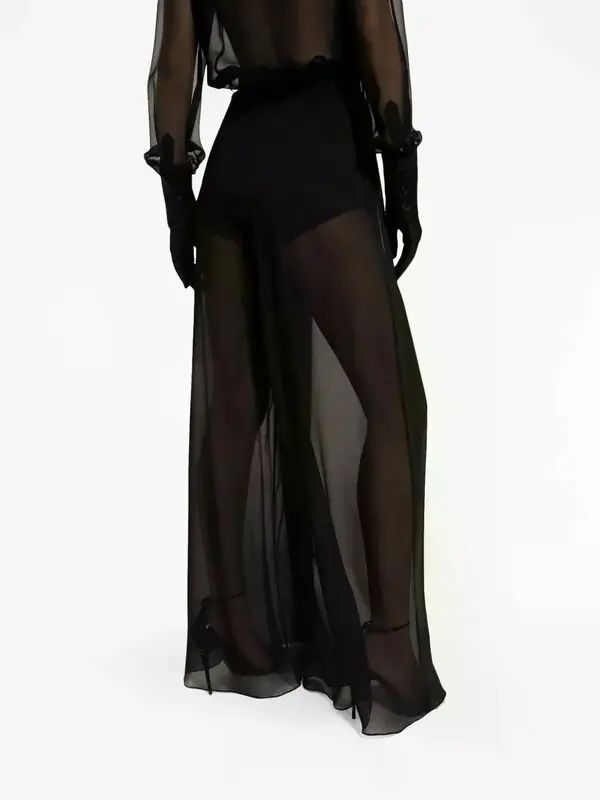Dolce & Gabbana Wide-leg Stretch-silk Trousers