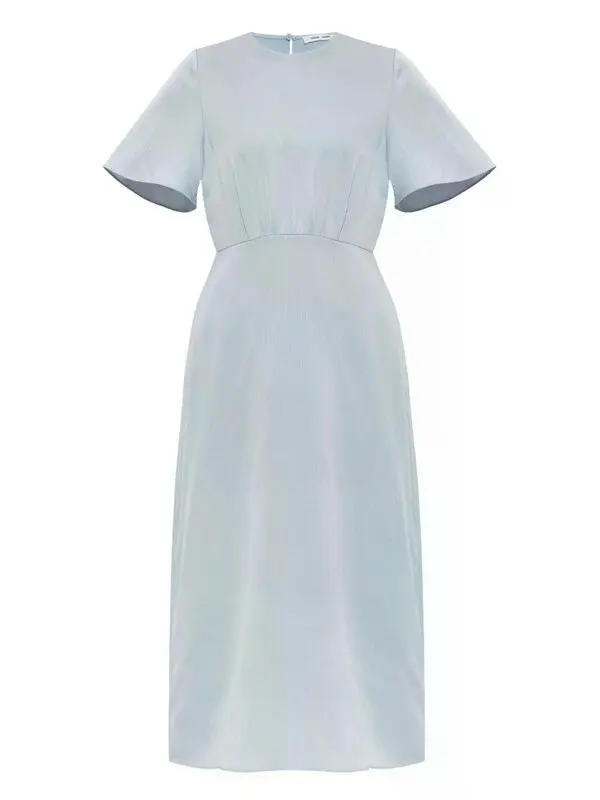 SAMSOE SAMSOE Short-sleeved Midi Dress - Blue