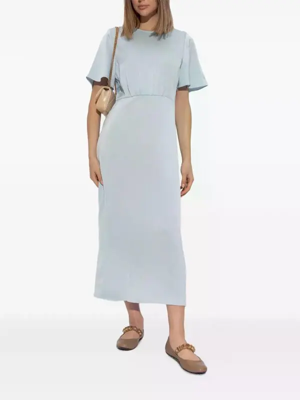 SAMSOE SAMSOE Short-sleeved Midi Dress - Blue