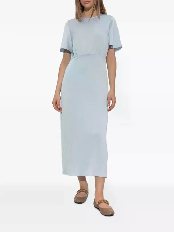 SAMSOE SAMSOE Short-sleeved Midi Dress - Blue