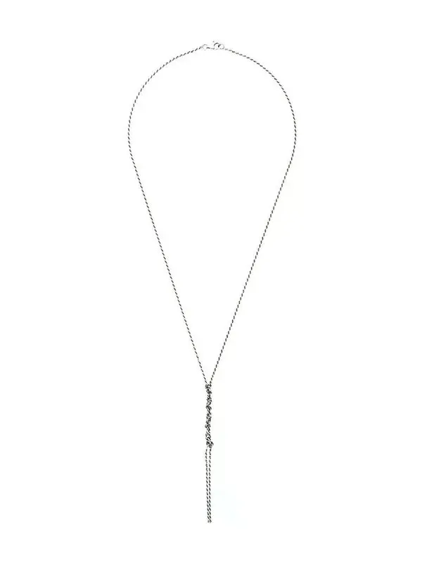 Emanuele Bicocchi Crochet Chain Necklace - Silver