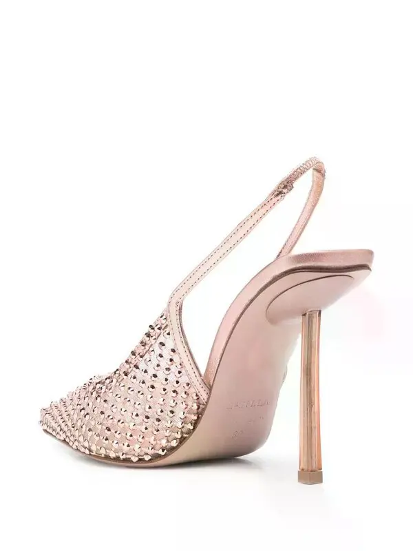 LE SILLA 100mm Gilda Crystal-embellished Slingback Pumps