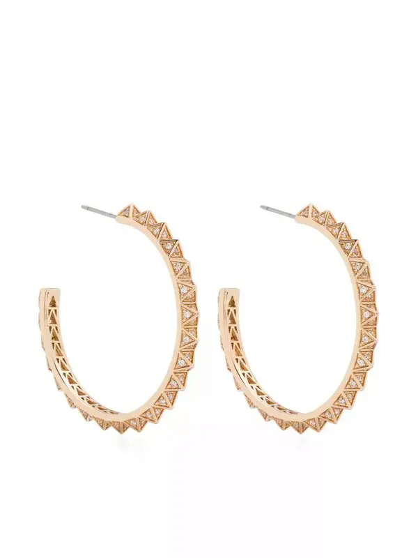 Eddie Borgo Pavé Pyramid Earrings - Gold