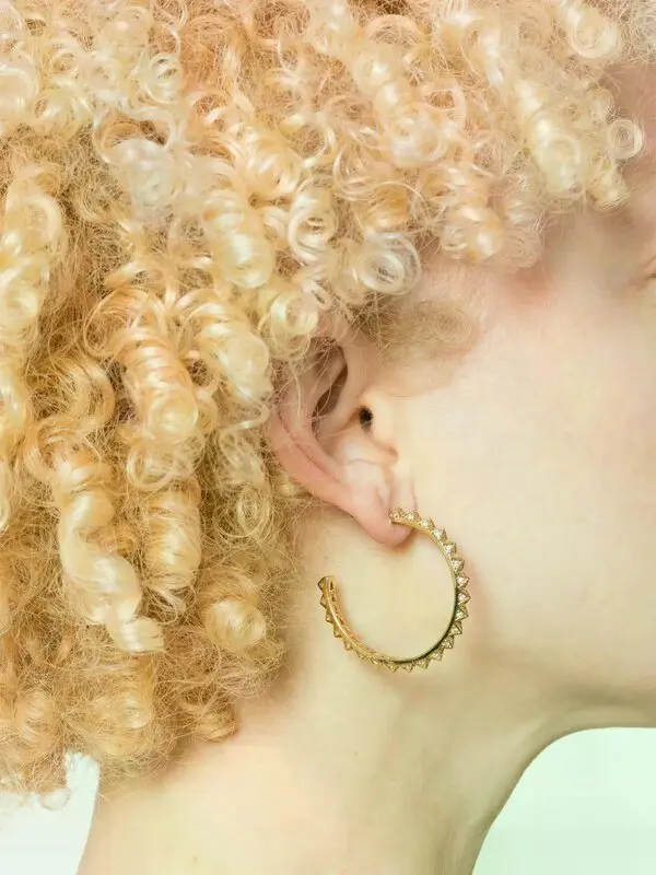 Eddie Borgo Pavé Pyramid Earrings - Gold