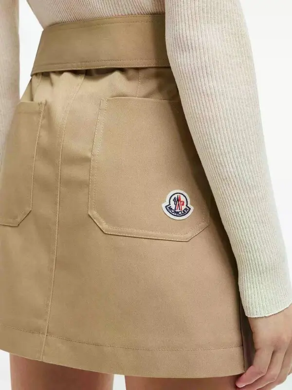 Moncler Mini Gabardine Skirt