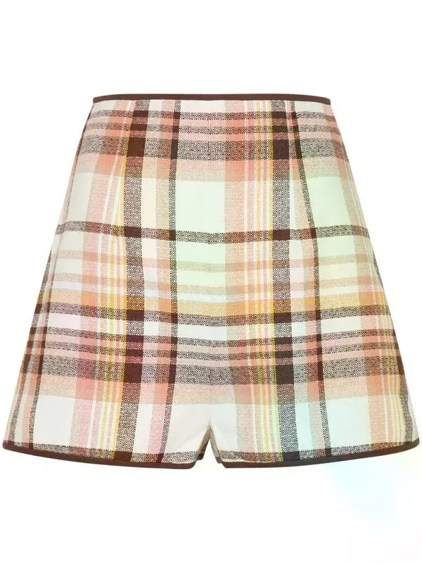 Zimmermann Matchmaker Check Dance Shorts