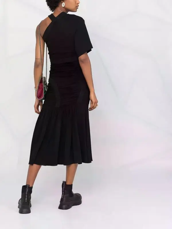 Stella McCartney Single-sleeve Midi Dress