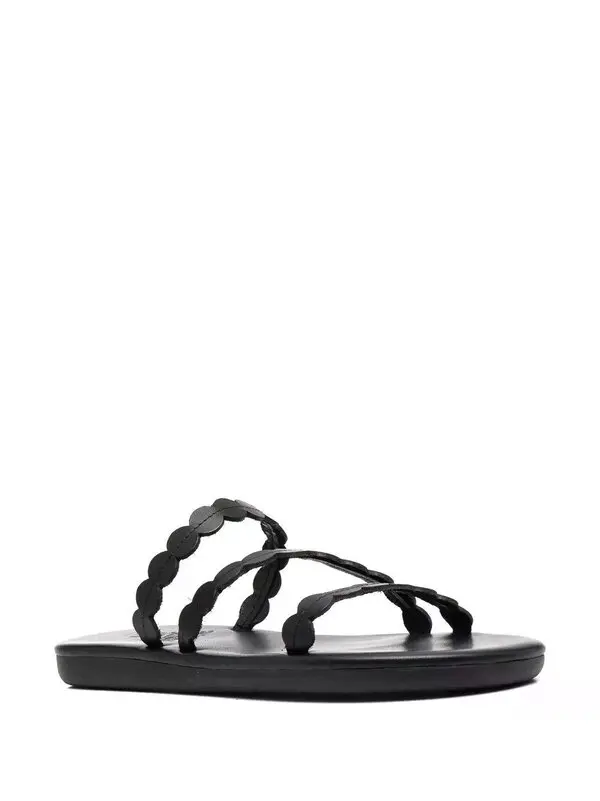 ANCIENT GREEK SANDALS Oceanis Leather Sandals - Black