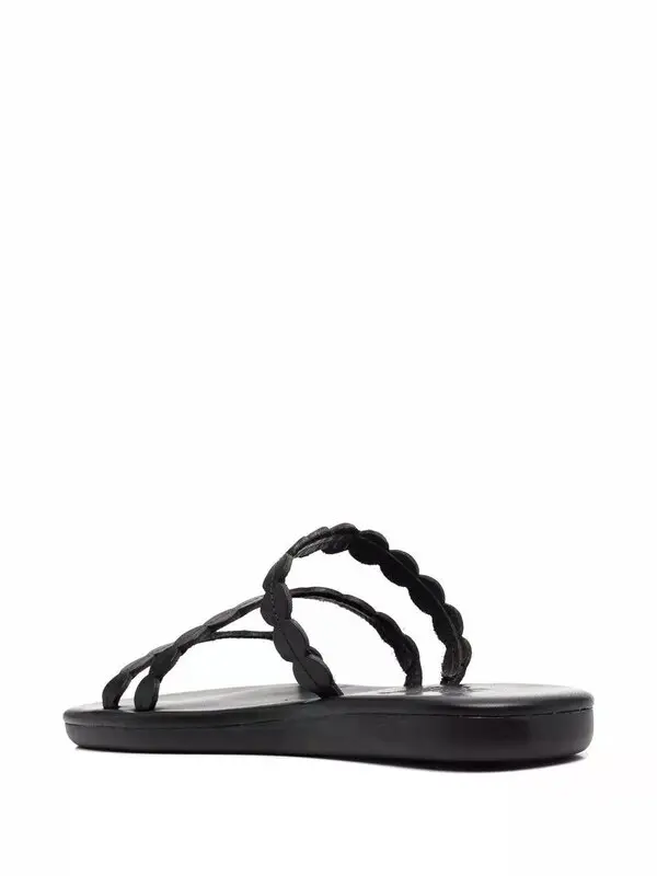 ANCIENT GREEK SANDALS Oceanis Leather Sandals - Black